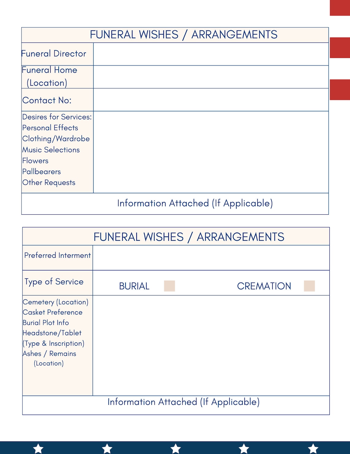 Final Wishes, Funeral Wishes, End of Life Planner, When I'm Gone ...