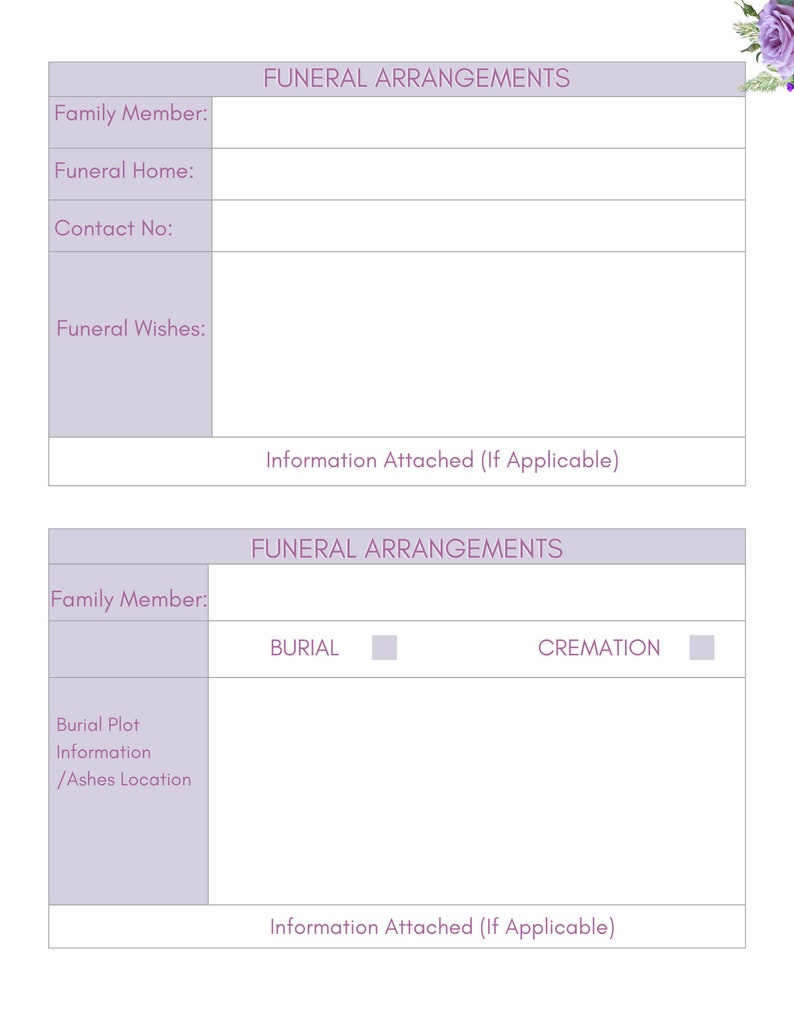 End of Life Planner, My Final Wishes, Funeral Wishes, Put It in Writing ...