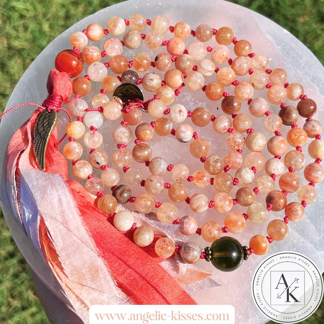 Sunstone Mala | Transformation Mala | Sun Angels Mala | Archangel ...