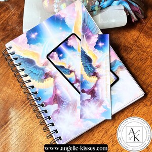 Pearl Angel Notebook Artisan Spiral Notebook Limited Edition Angelic ...