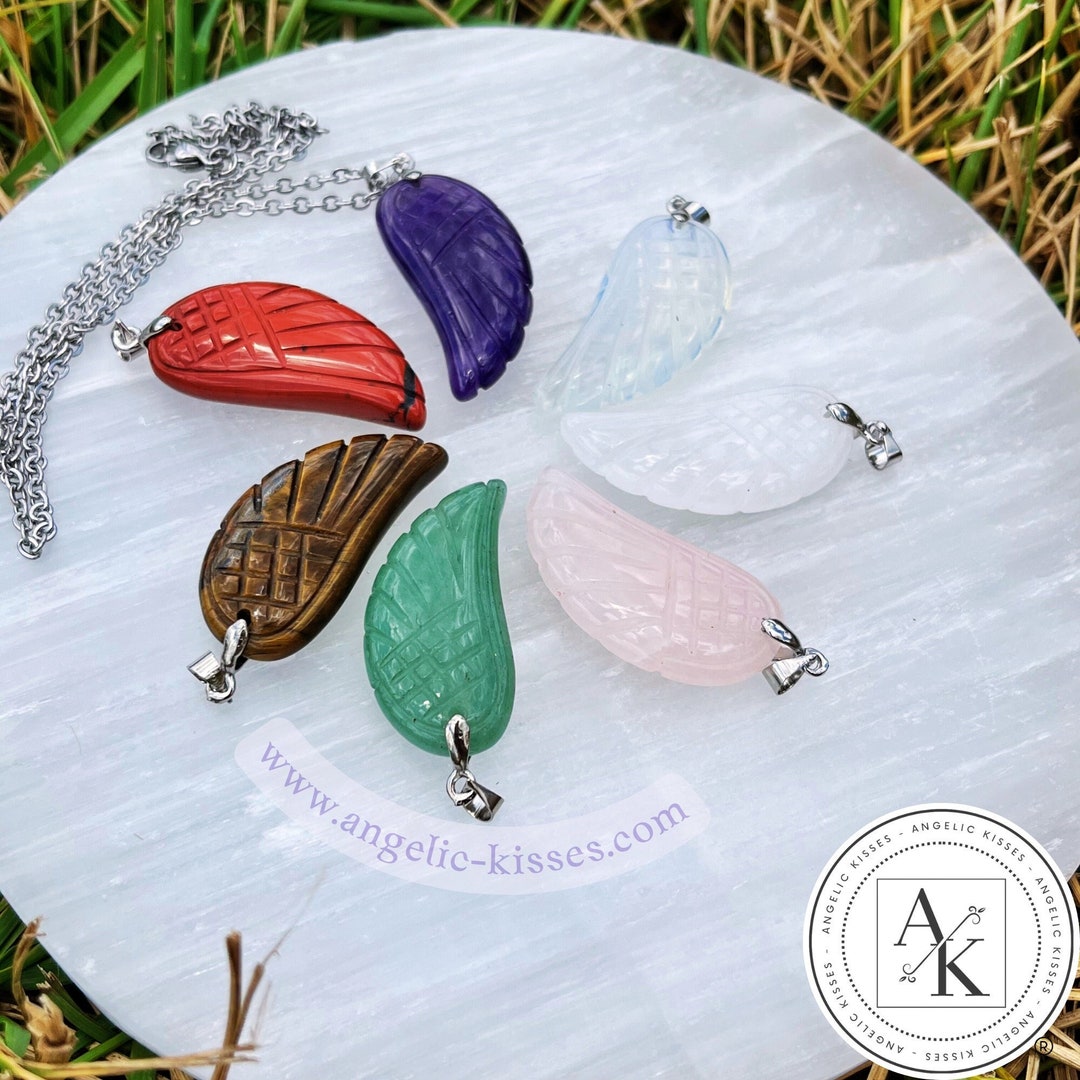 Crystal Angel Wing Necklace | Angelic Gift | Angel Jewelry | Be the ...
