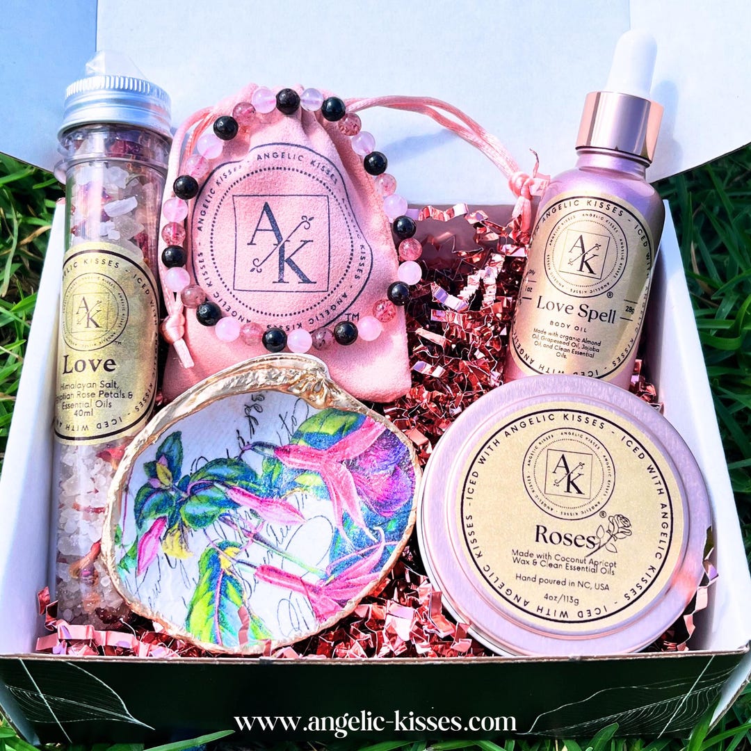 Love Spa Kit | Organic Spa Gift Set | Relaxing Spa Gift Set | Rose Gold ...
