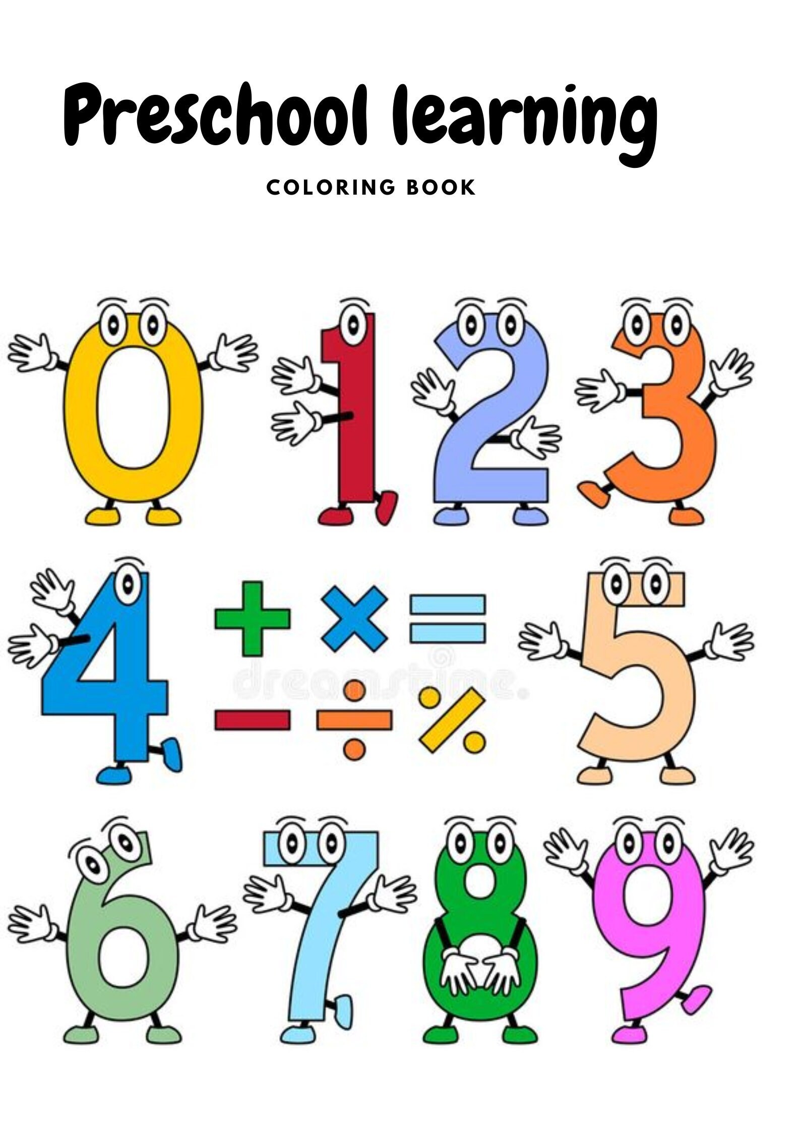 Preschool Fun Learning Coloring Book - Etsy