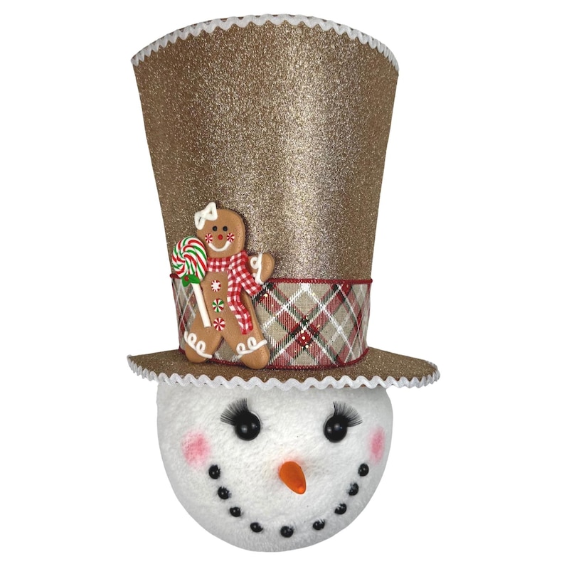 Snowman Head Tree Topper - Etsy