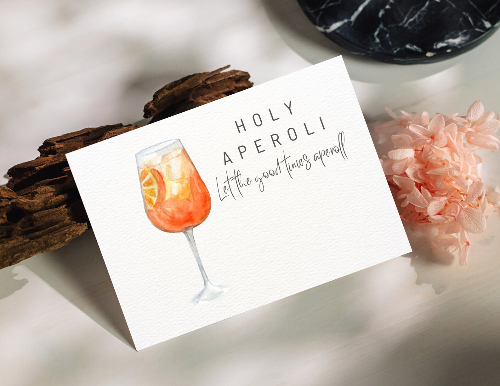 Printable Aperol Birthday Card Holy Aperoli Folding Card as - Etsy