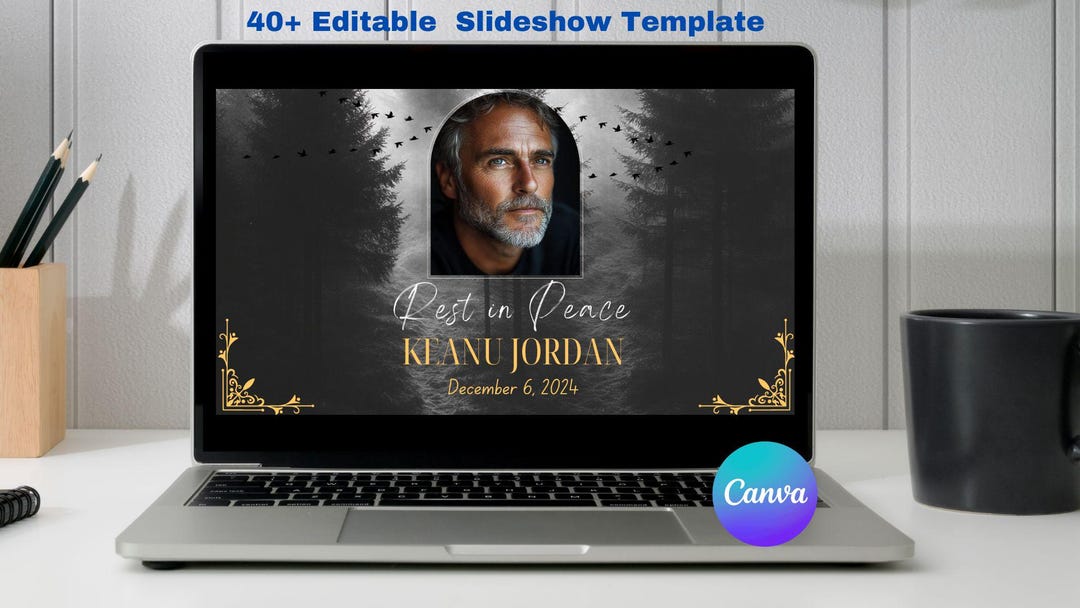 Funeral Slideshow for Memorial Service: Presentation of a Serene Trees ...