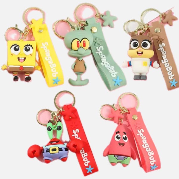 Spongebob Keychain - Etsy