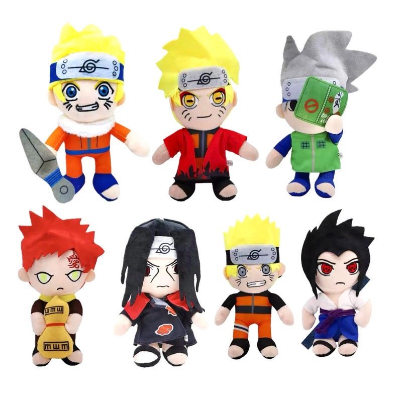 Naruto Plush Toys 12, Naruto, Itachi, Gaara, Kakashi,sasuke - Etsy