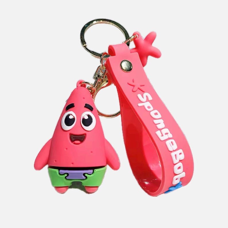 Spongebob Keychain 3D PVC Backpack Accessoires - Etsy