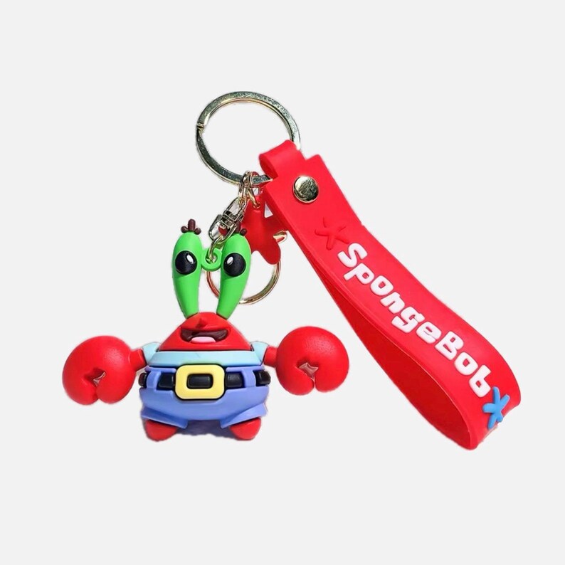 Spongebob Keychain 3D PVC Backpack Accessoires - Etsy