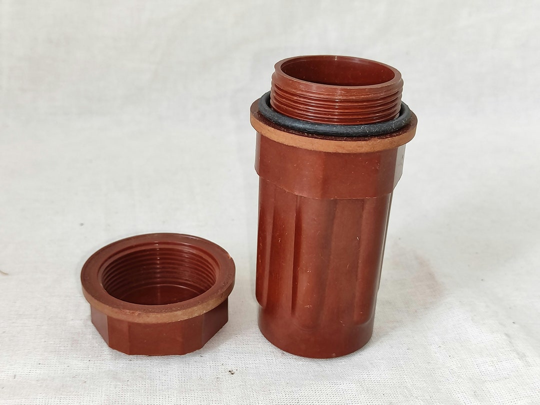 Soviet Bakelite Box. Original Vintage Storage Box Tube. Chest Organizer ...