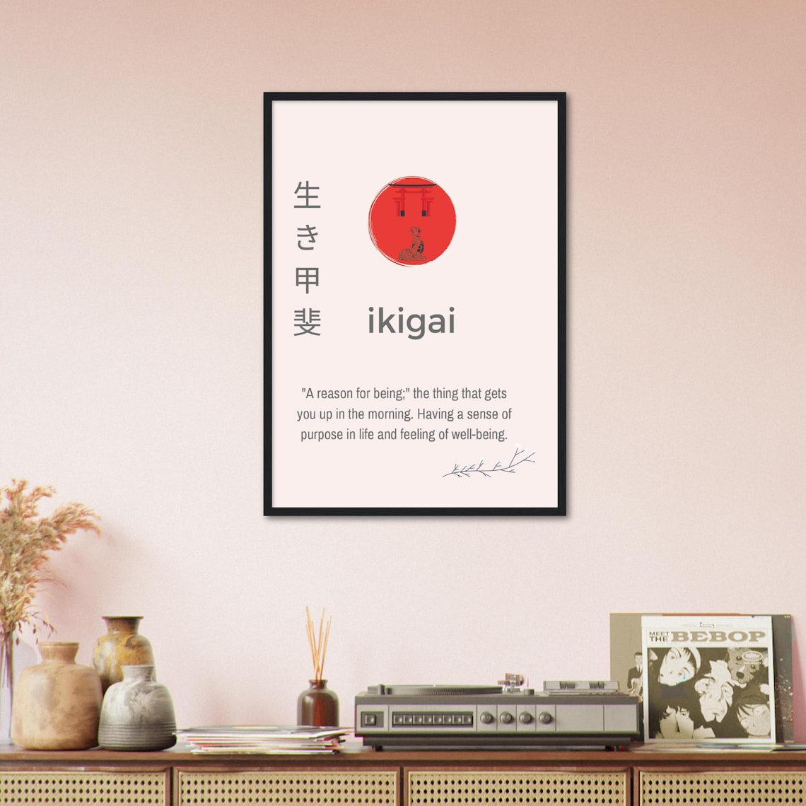 Ikigai Poster Ikigai Wall Art Ikigai Japanese Poster - Etsy
