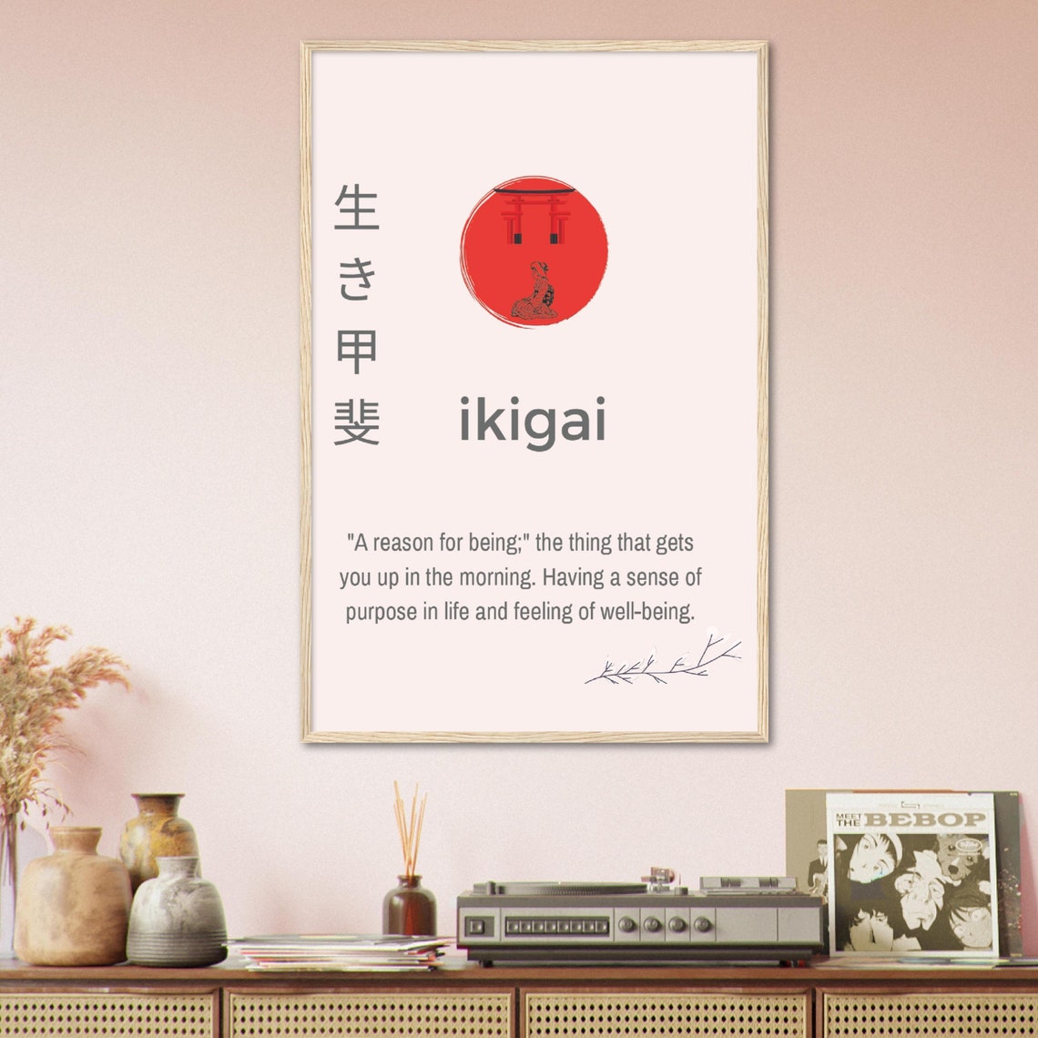 Ikigai Poster Ikigai Wall Art Ikigai Japanese Poster - Etsy