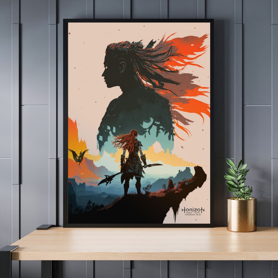 Horizon Forbidden West Poster | Digital Art | Zero Dawn | Wall Art ...