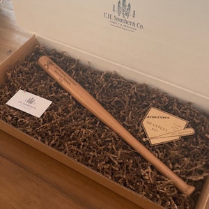 Personalized Mini 18” Wood Baseball Bat and Magent Combo - Laser ...