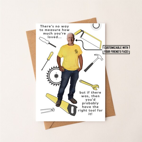 Birthday Card for Handyman - Etsy