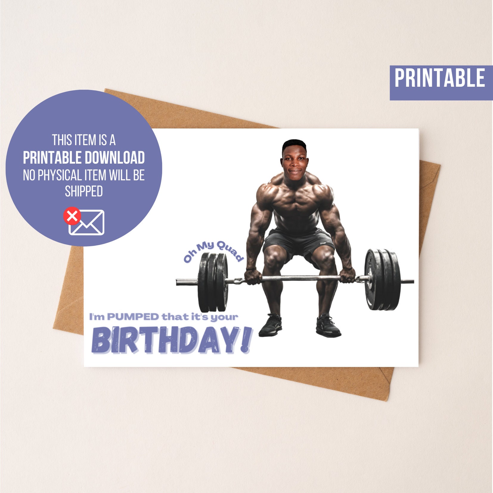 Custom Birthday Card, Funny Card, Custom Face Card, Personalized ...