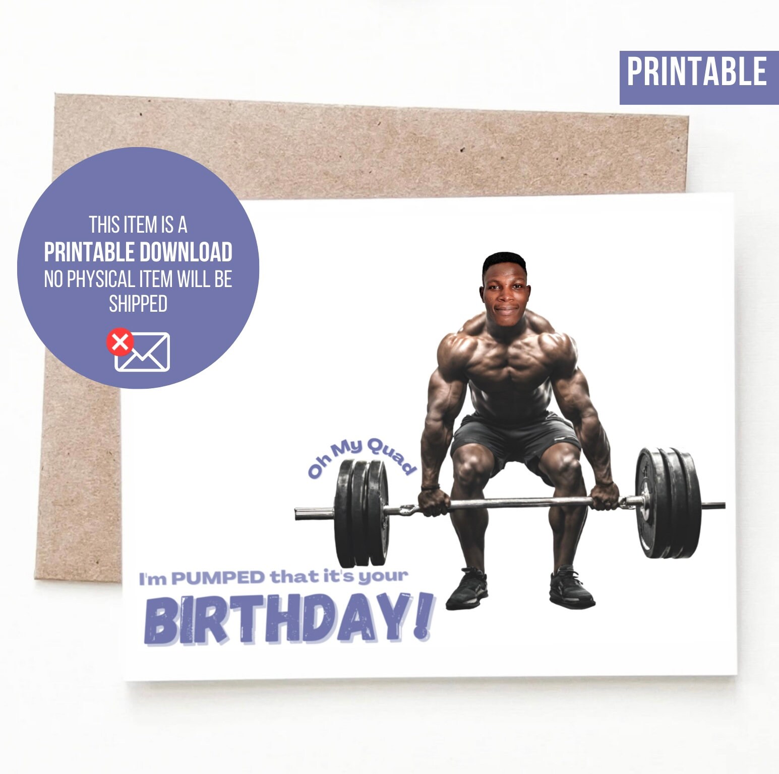 Custom Birthday Card, Funny Card, Custom Face Card, Personalized ...