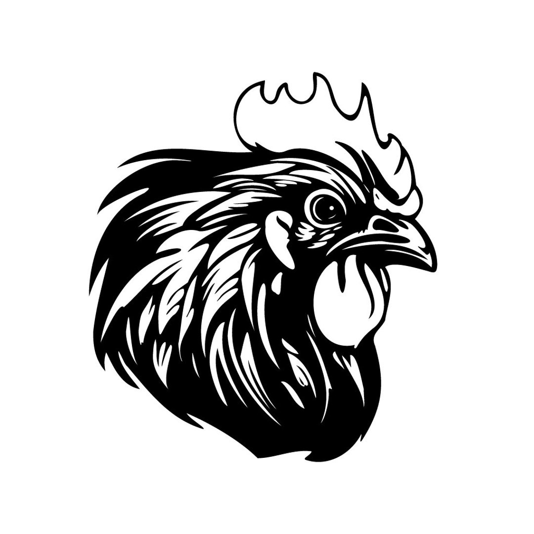 Angry Chicken Instant Downloads in SVG, PNG, EPS, Ai, and Jpg Digital ...