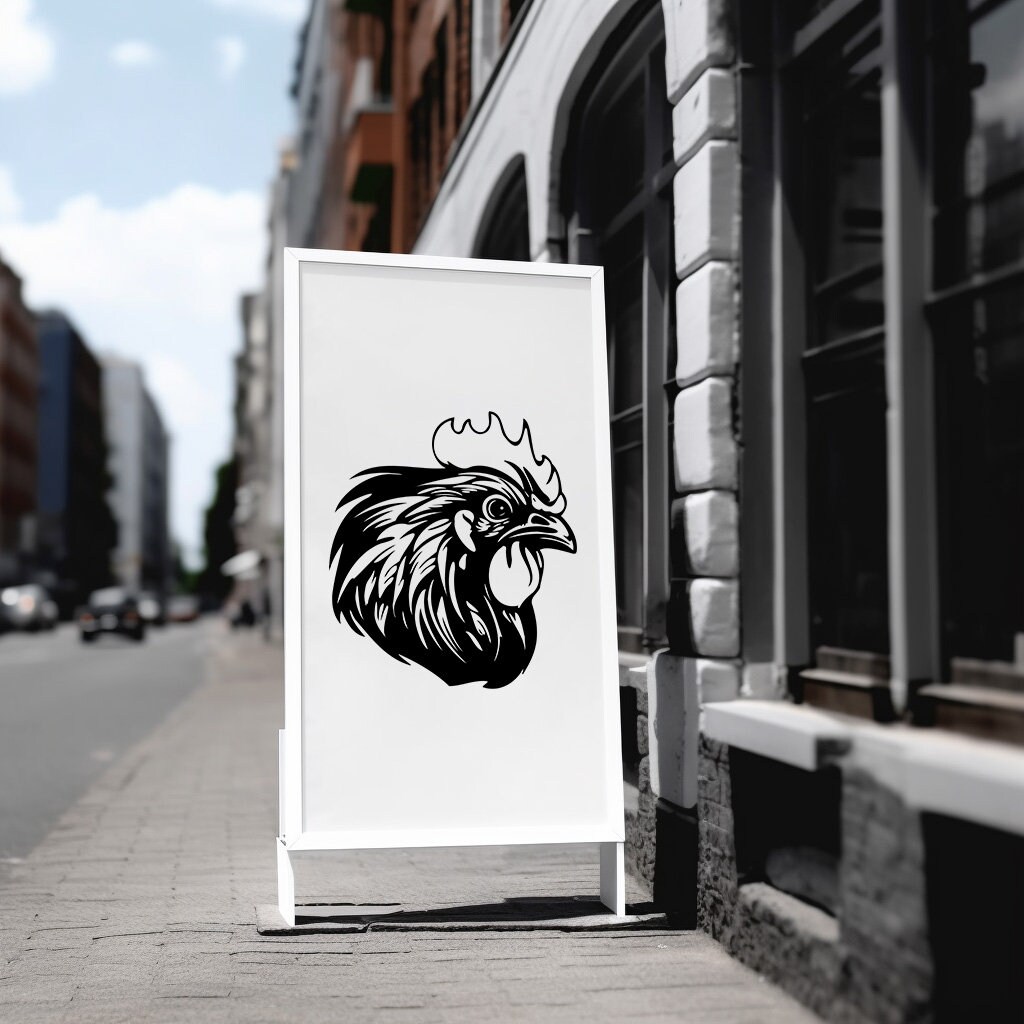 Angry Chicken Instant Downloads in SVG, PNG, EPS, Ai, and Jpg Digital ...