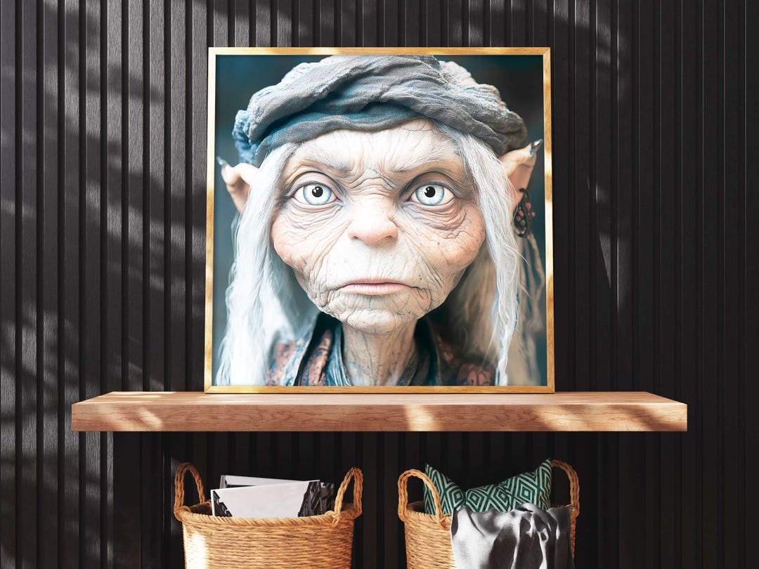 Original Troll Print, Girl Troll, Troll Gift, Troll Decoration, Garden ...