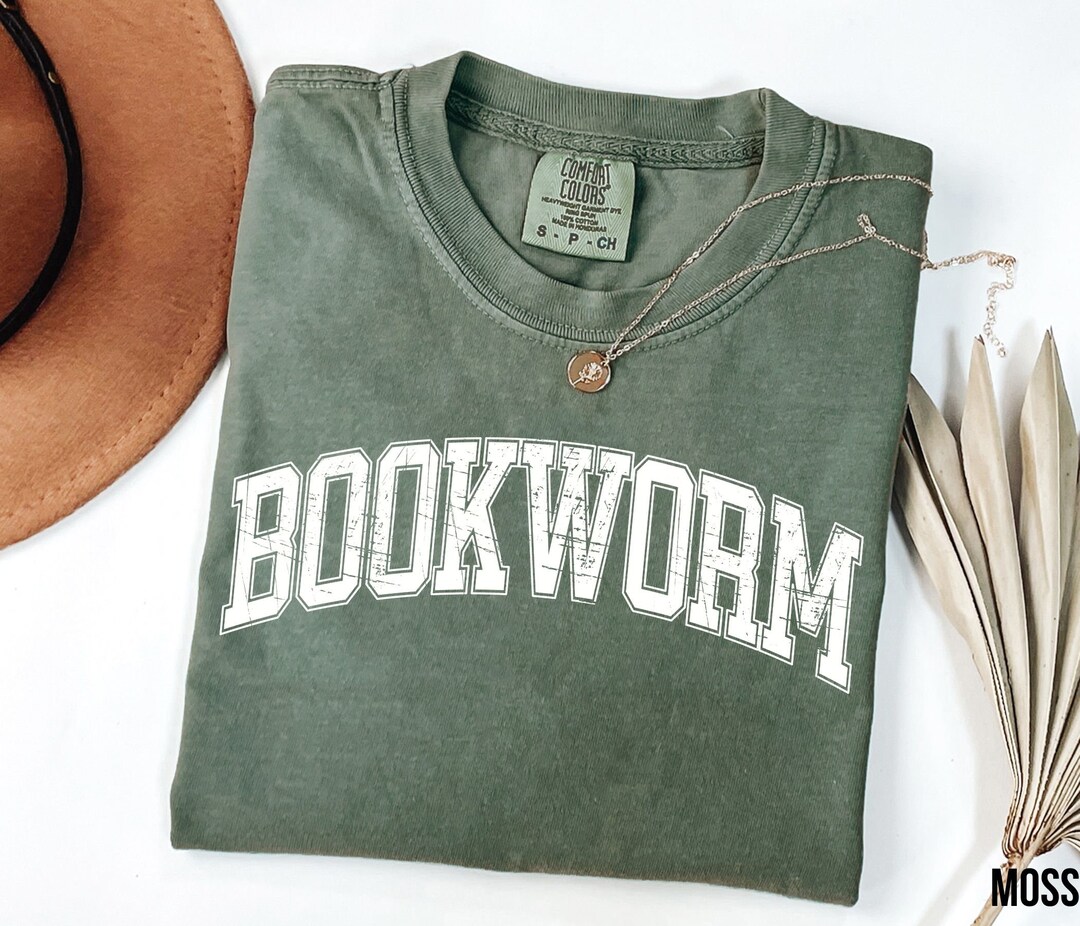 Bookworm Shirt Comfort Colors, Book Shirt, Bookish Shirt, Book Club ...
