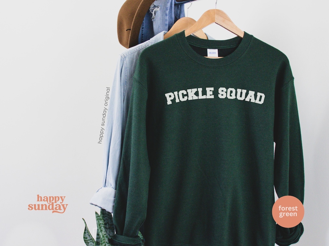 Pickle Squad Sweatshirt Retro Pickles Sweater Pickle Jar - Etsy