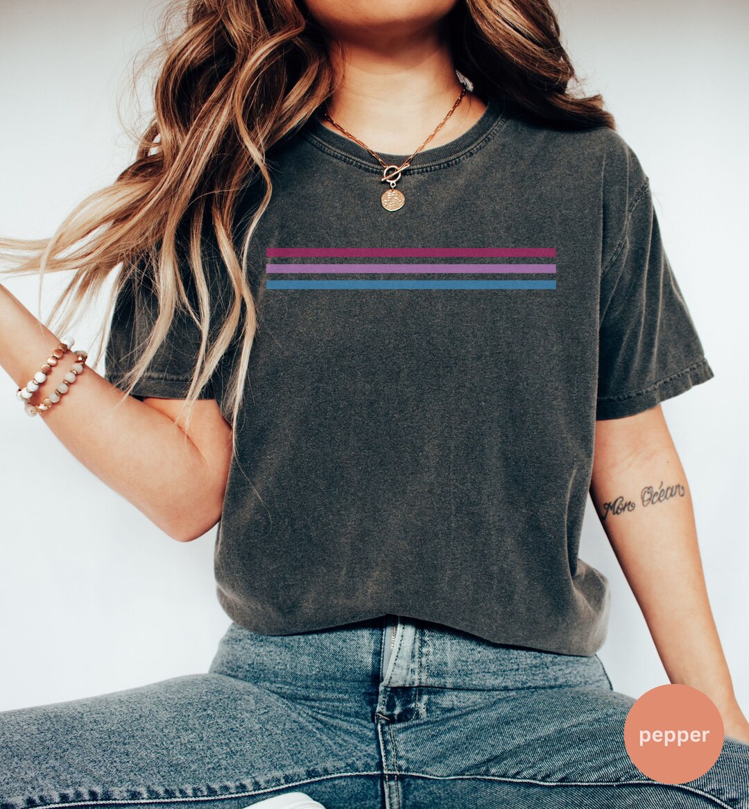 Subtle Bi Pride Shirt Comfort Colors Pride Shirt Bisexual Clothing Bi ...