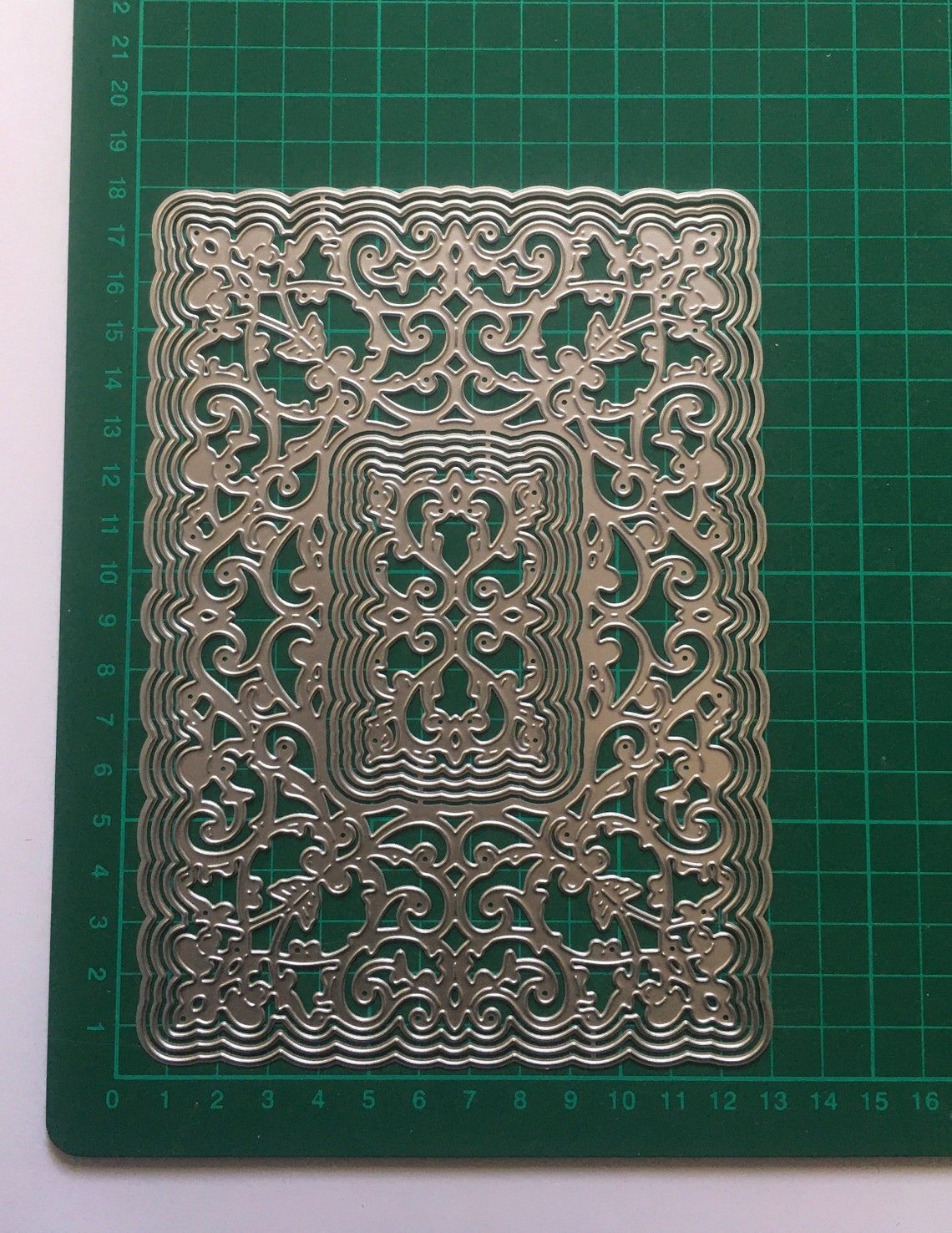 Large 8pcs Decorative Rectangle Frame Die Set Largest Die Measures 17.7 ...