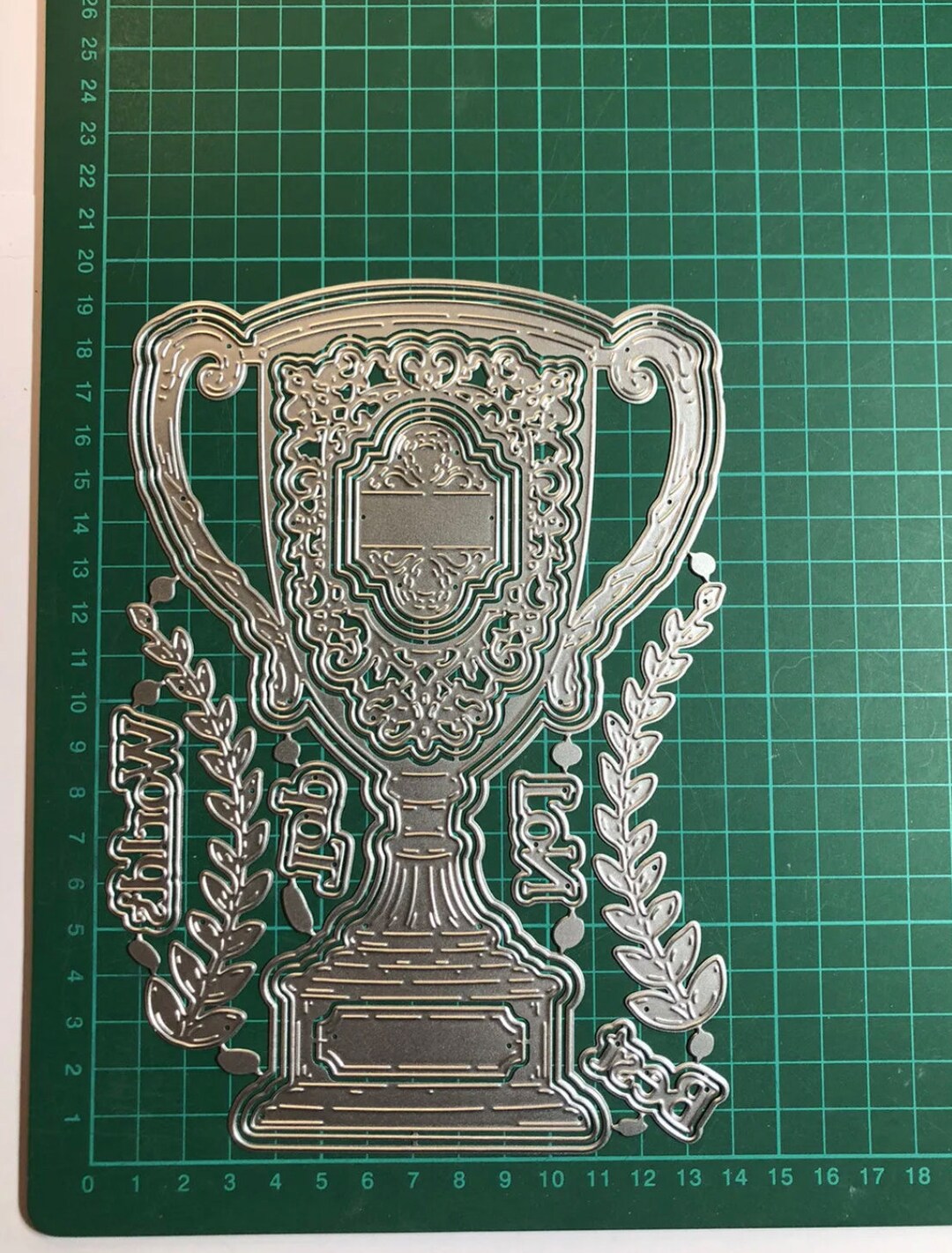 Large 19pcs Decorative Trophy Card Shape Die Set - Etsy