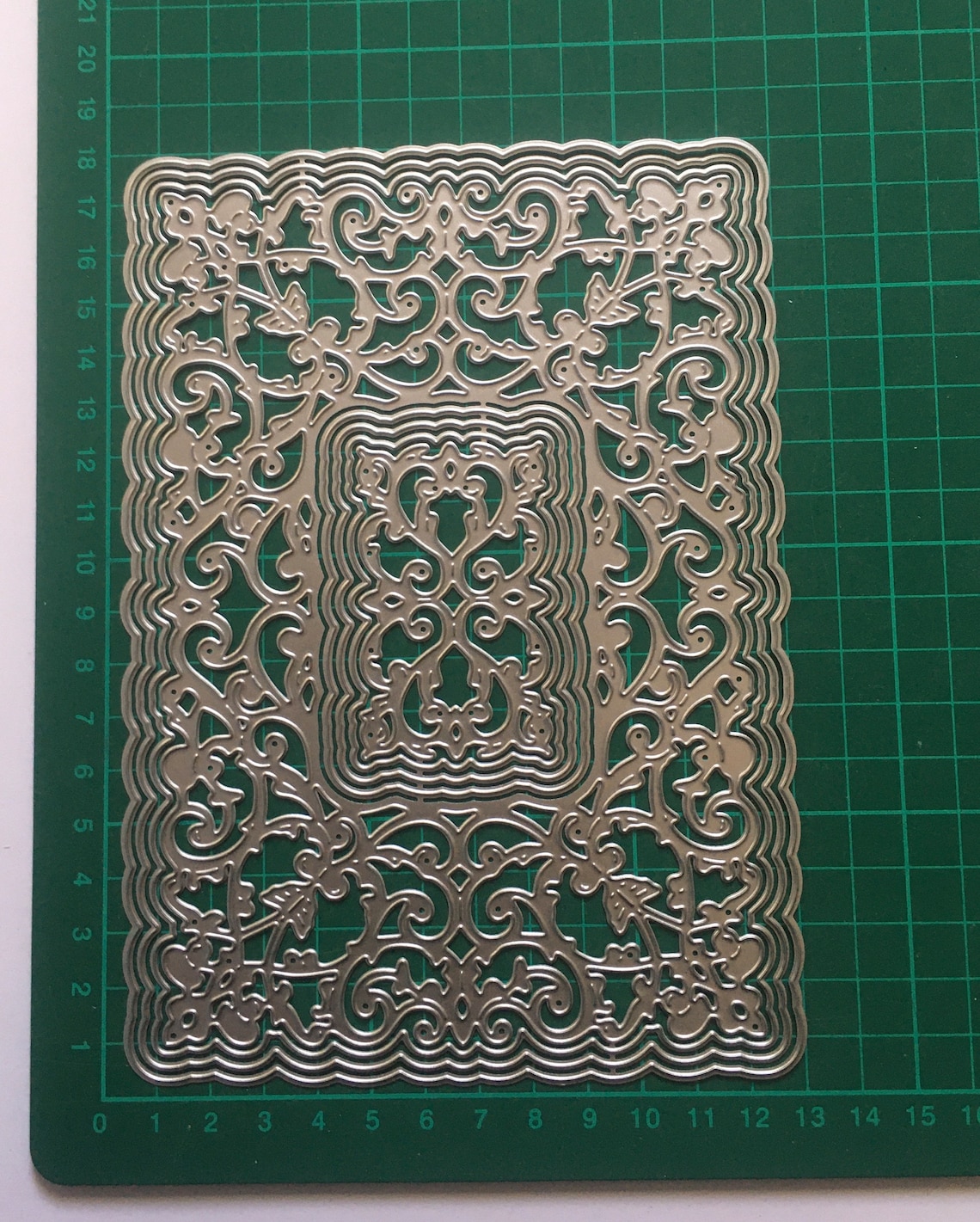 Large 8pcs Decorative Rectangle Frame Die Set Largest Die Measures 17.7 ...