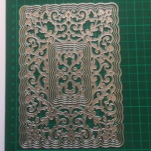 Large 8pcs Decorative Rectangle Frame Die Set Largest Die Measures 17.7 ...
