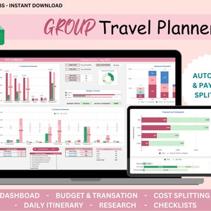Group Trip Budget Planner, Vacation Budget Planner, Travel Planner ...
