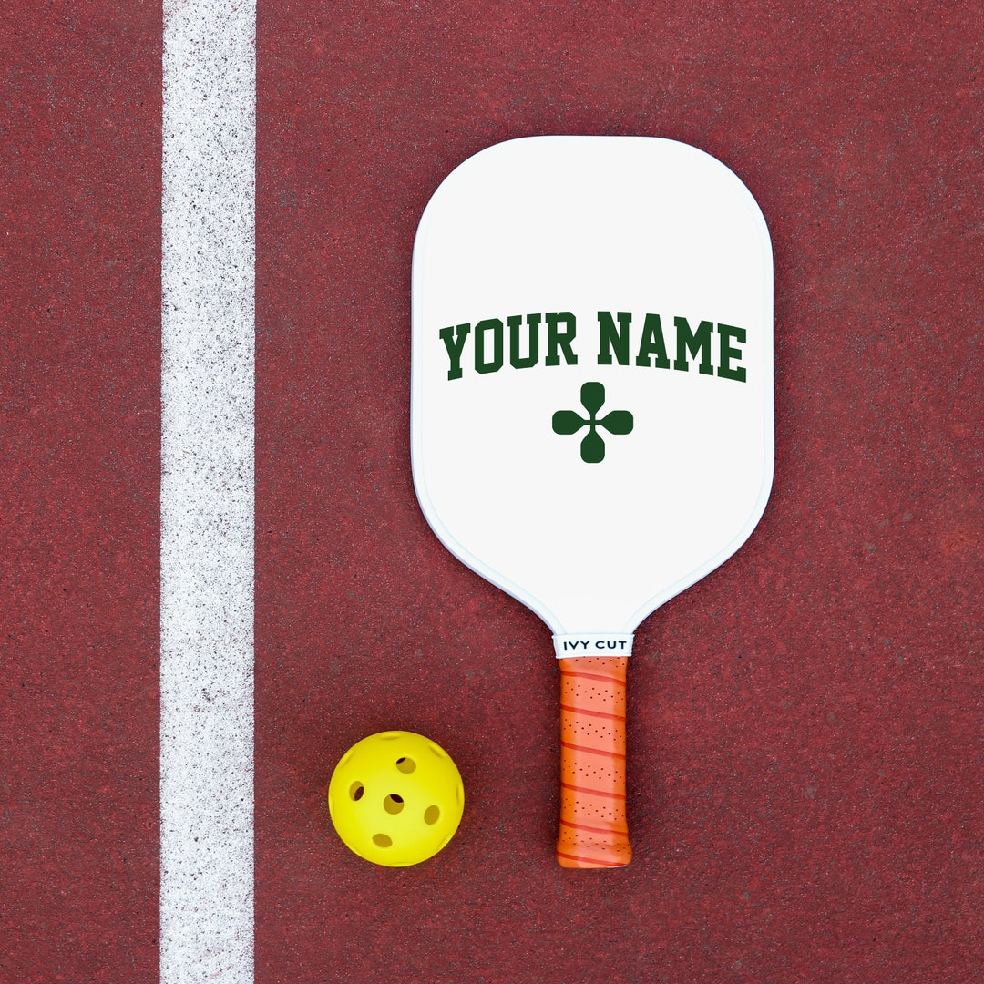 Ivy Cut Custom Pickleball Paddle Burnt Orange / Brown Premium ...
