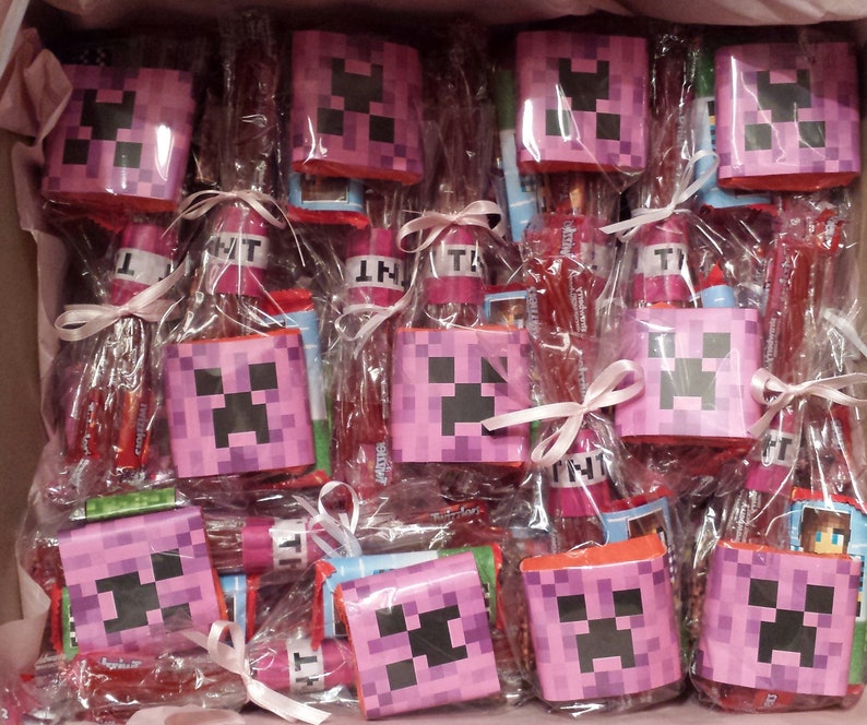 Girl Minecraft Candy Wrappers Digital Download READY SET PRINT ...