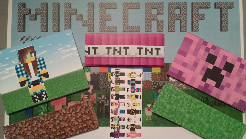 Girl Minecraft Candy Wrappers Digital Download READY SET PRINT ...