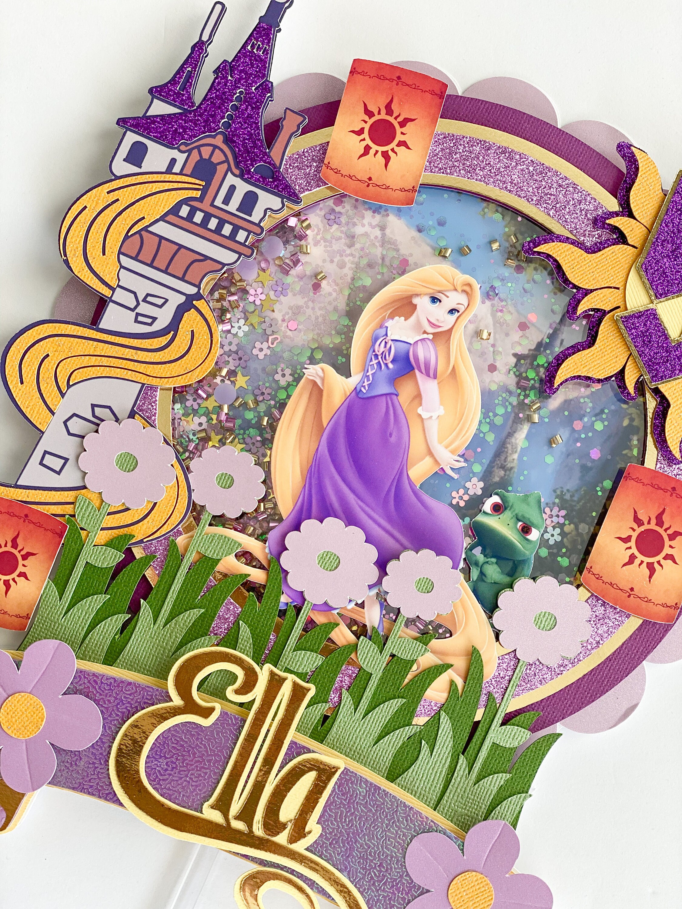 Rapunzel Themed Cake Topper Tangled Cake Topper and Party - Etsy Canada