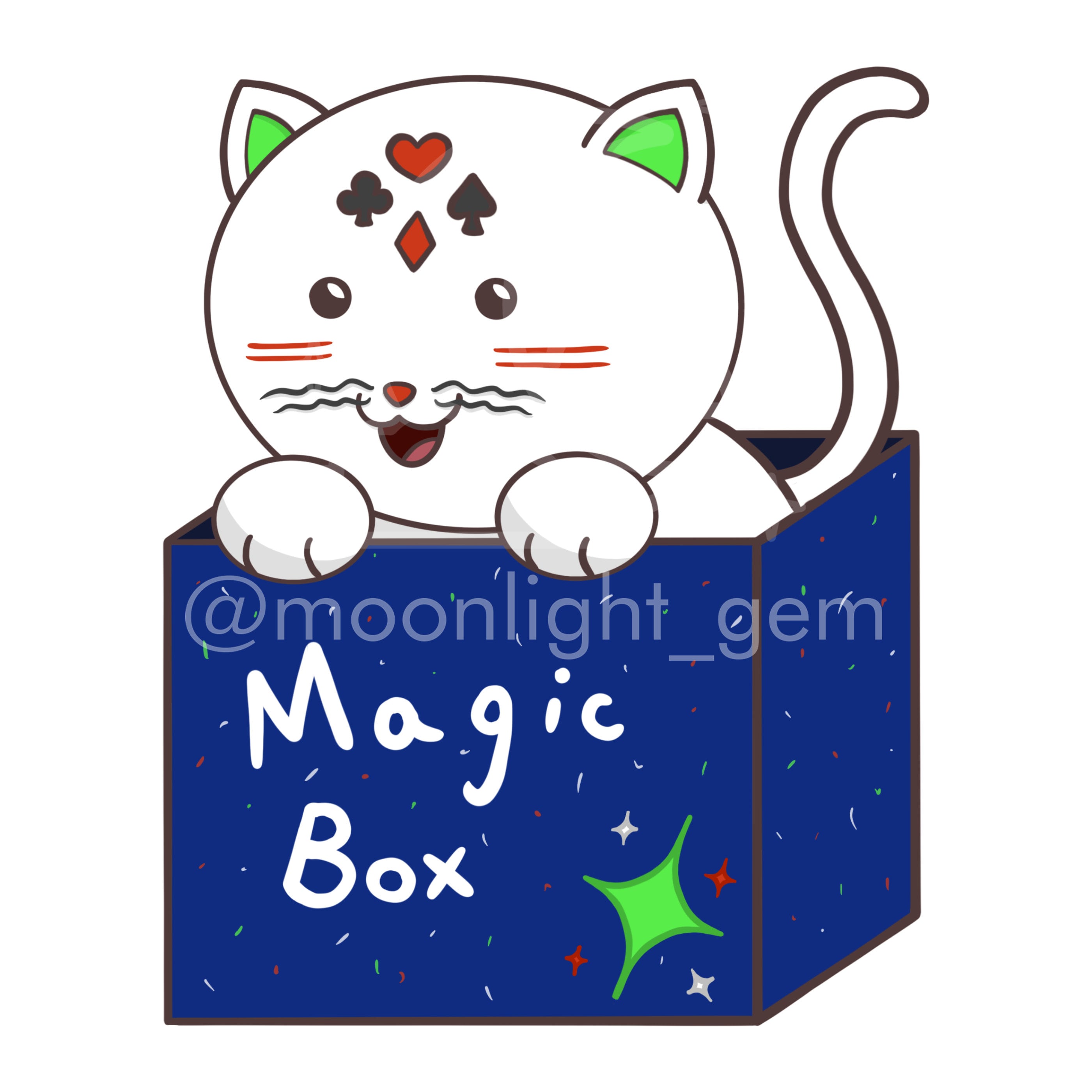 Magic Cat Marvin Sticker - Etsy
