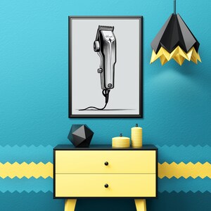 Barber's Poster Art - Barbers Clippers - Modern Twist on a Classic ...