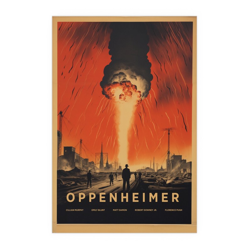 New Oppenheimer Movie Poster - Captivating Cinematic Brilliance ...