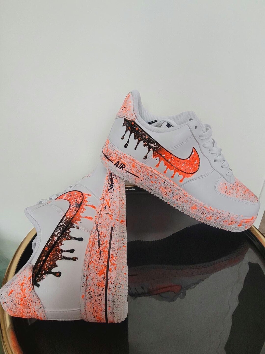 Nike Air Force 1 (AF1) Custom Phantom Burn - Etsy