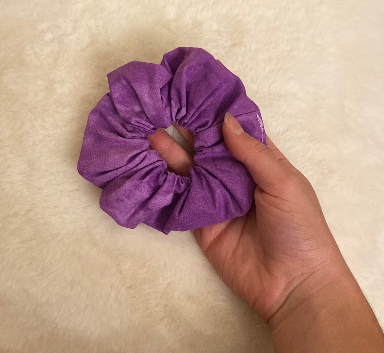 Handmade Light Purple Tye Dye Scrunchie Hair Care Accessories - Etsy