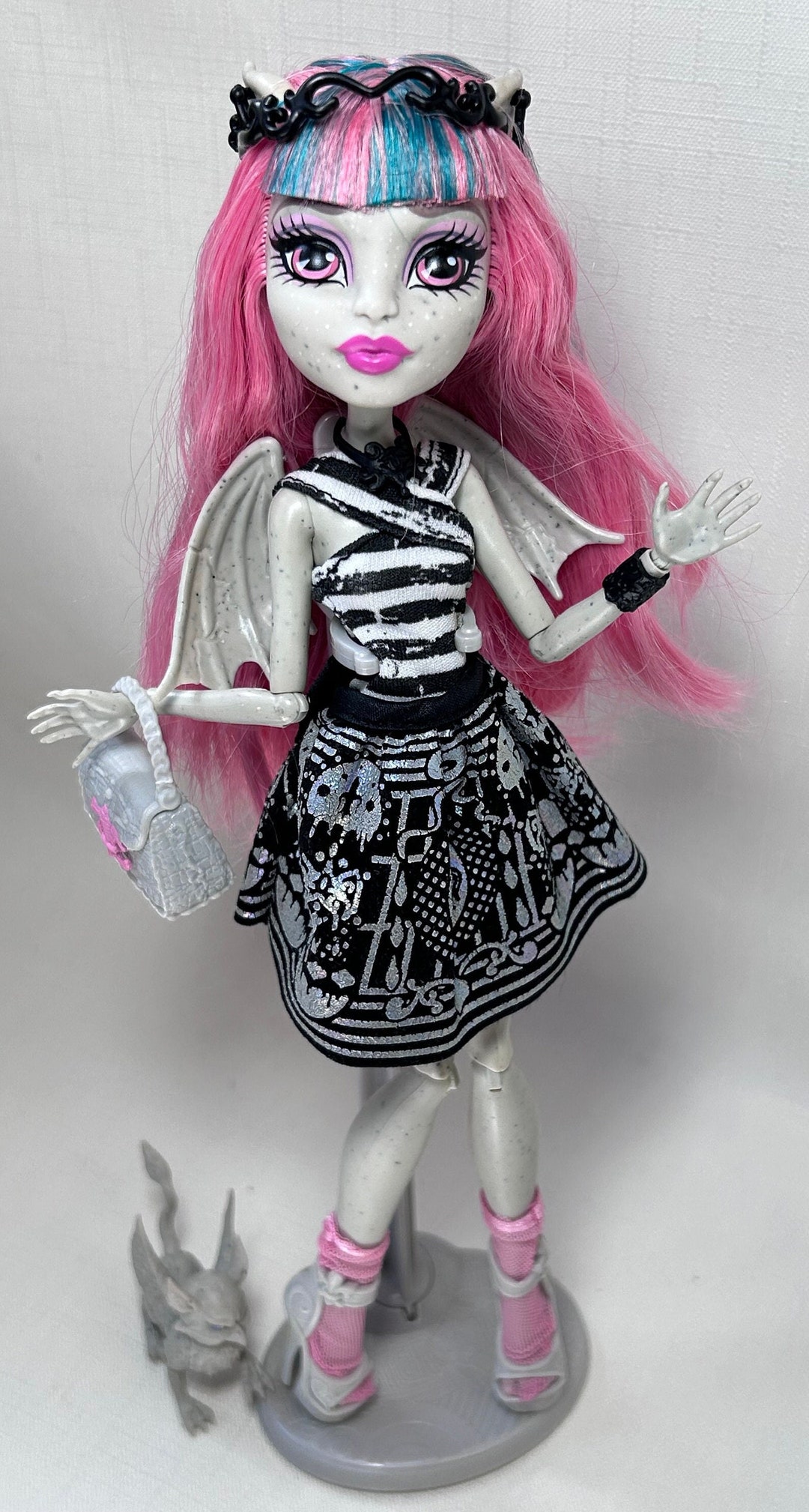 Monster High Doll Rochelle Goyle Between Classes, Original Mattel Collectible Doll, Monster High ...