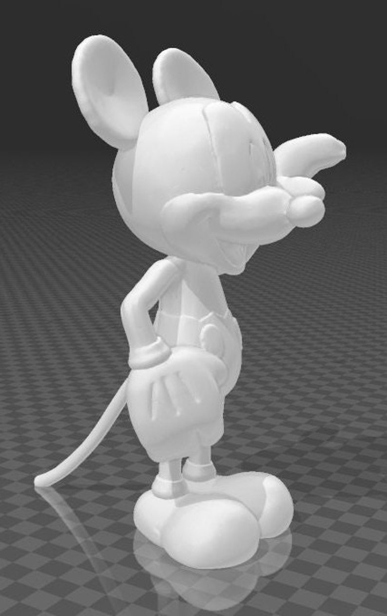 Mickey Mouse 3d Model - Etsy Mickey Mouse 3d Model - Etsy