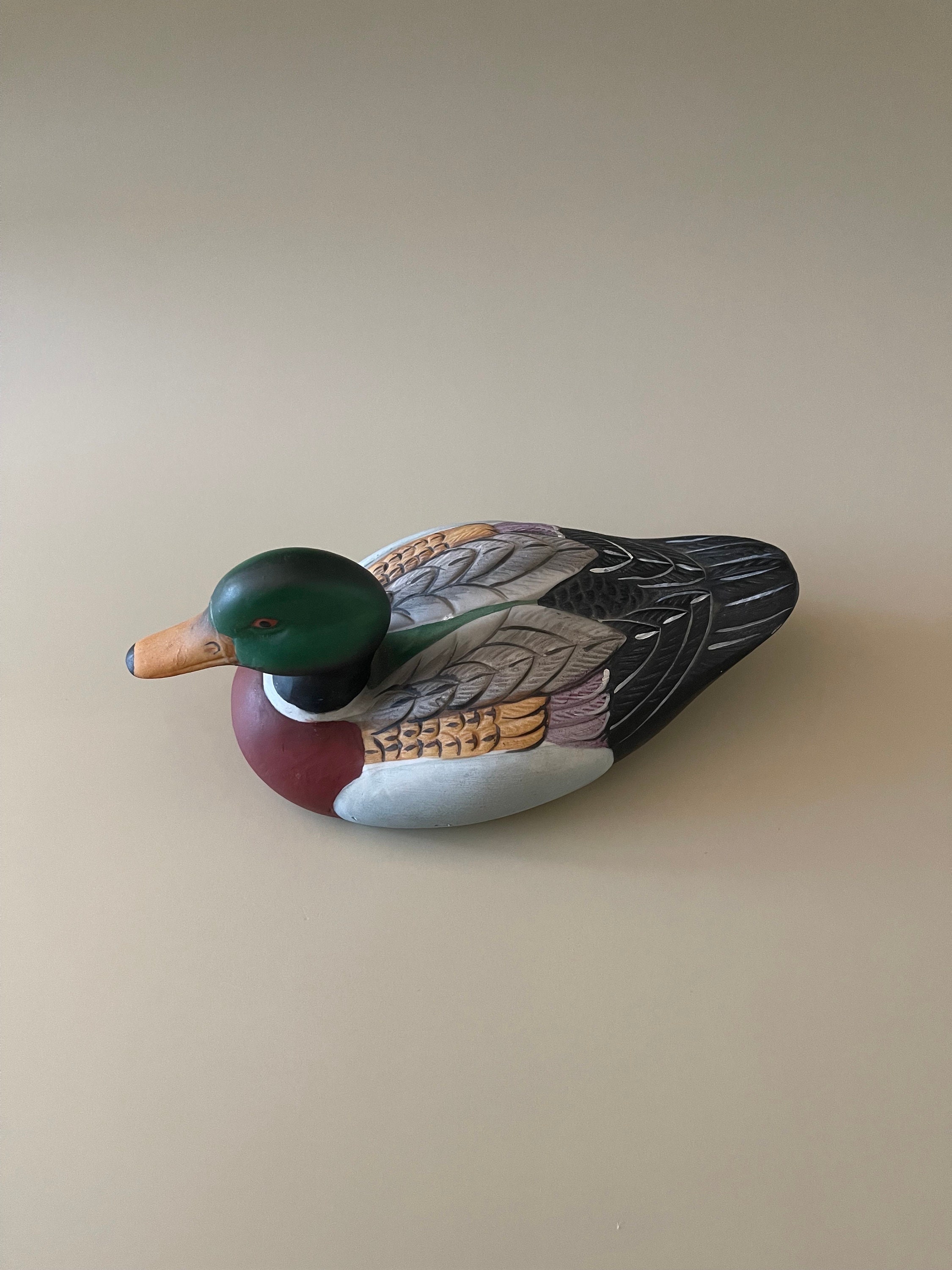 Vintage Ceramic Royal Crown Duck Decor Collectible Signed by J Byron - Etsy