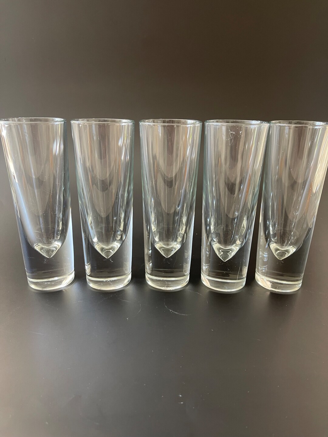Leonard Gilli Grappa Crystal Glass Set of 5 Made in Italy Heavy ...