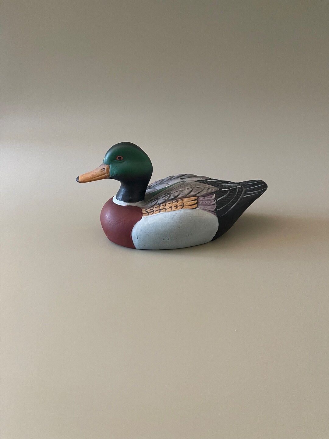 Vintage Ceramic Royal Crown Duck Decor Collectible Signed by J Byron - Etsy