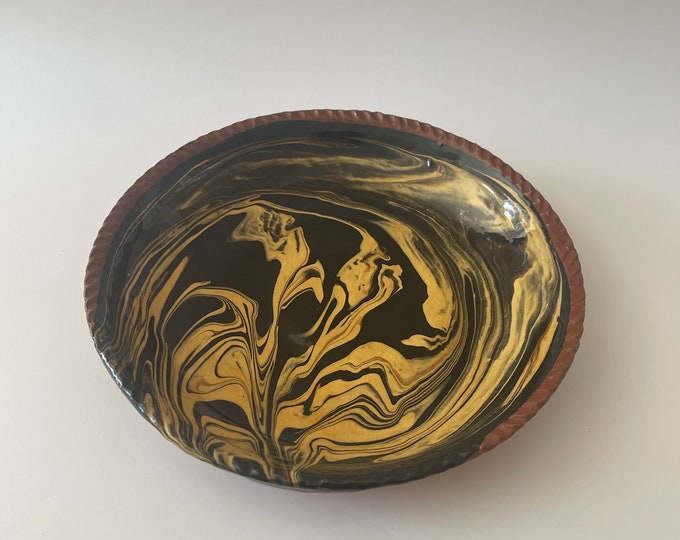 Colonial Williamsburg Restoration Redware Pottery Dish Pie Plate 10 ...