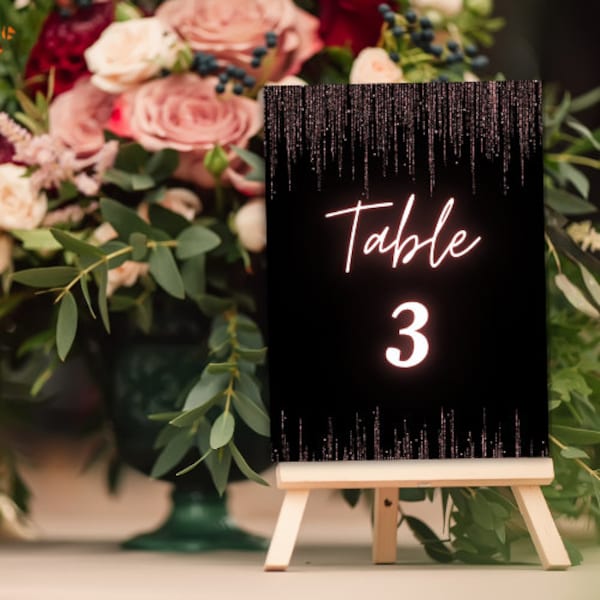 Pretty Table Numbers - Etsy