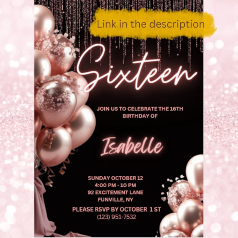 Rose Gold Birthday Party Table Numbers Printable Digital Download ...